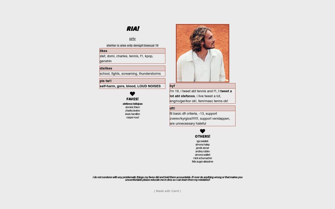 ria’s carrd